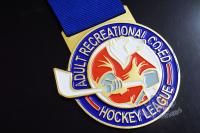 China Custom Sports Medals for Canada Zinc Alloy Die Cast 60mm with Printed Ribbon for sale