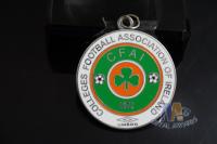China Custom Imitation Hard Enamel Zinc Alloy Sports Medals 2.5mm Thickness Shiny Silver Plating for sale