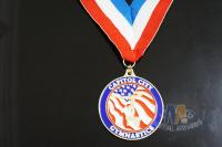 China Custom Zinc Alloy Sports Medals 70mm Die Cast Race Medals with Sublimated Ribbon for sale