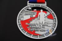 China Custom Sports Medals Zinc Alloy 70mm Die Cast with Ribbon for Running Riding Dancing Events for sale