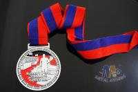 China Custom Sports Medals Zinc Alloy 70mm Die Cast with Ribbon for Running Riding Dancing Events for sale