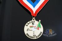 China Custom Sports Medals Zinc Alloy 70mm Die Cast Soft Enamel with Ribbon for Running Skiing Events for sale
