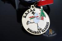 China Custom Sports Medals Zinc Alloy 70mm Die Cast Soft Enamel with Ribbon for Running Skiing Events for sale