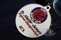 China Custom Zinc Alloy Sports Medals 70mm Soft Enamel Die Cast Award Medals for Taekwondo Karate for sale