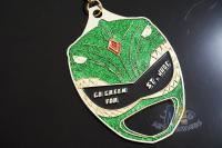 China Custom Zinc Alloy Sports Medals 70mm Die Cast with Soft Enamel and Glitter Colors for sale