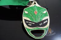 China Custom Zinc Alloy Sports Medals 70mm Die Cast with Soft Enamel and Glitter Colors for sale