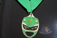 China Custom Zinc Alloy Sports Medals 70mm Die Cast with Soft Enamel and Glitter Colors for sale