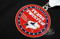China Custom Sports Medals Die Cast Zinc Alloy 60mm Shiny Gold Finish with Ribbon for Marathon Events for sale