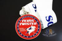 China Custom Sports Medals Die Cast Zinc Alloy 60mm Shiny Gold Finish with Ribbon for Marathon Events for sale