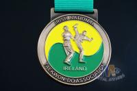 China Custom 3D Sports Award Medals 60mm Zinc Alloy Die Cast with Blue Ribbon for sale