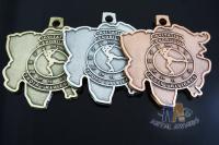 China Custom Running Medals Zinc Alloy Iron Brass Die Cast Custom Sports Medals with Ribbon for sale