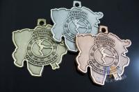 China Custom Running Medals Zinc Alloy Iron Brass Die Cast Custom Sports Medals with Ribbon for sale