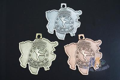 China Custom Running Medals Zinc Alloy Iron Brass Die Cast Custom Sports Medals with Ribbon for sale