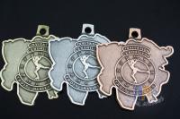 China Custom Running Medals Zinc Alloy Iron Brass Die Cast Custom Sports Medals with Ribbon for sale