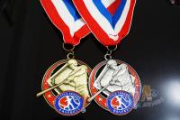 China Baseball 3D Effect Metal Sports Award Medals 63.5mm Antique Gold Plating for sale