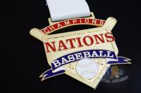 China Custom Metal Sports Medals 76.2mm Zinc Alloy Die Cast for 5K 10K Marathon Baseball Events for sale