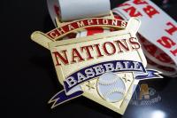 China Custom Metal Sports Medals 76.2mm Zinc Alloy Die Cast for 5K 10K Marathon Baseball Events for sale