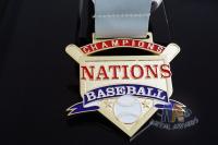 China Custom Metal Sports Medals 76.2mm Zinc Alloy Die Cast for 5K 10K Marathon Baseball Events for sale