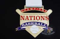 China Custom Metal Sports Medals 76.2mm Zinc Alloy Die Cast for 5K 10K Marathon Baseball Events for sale