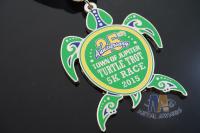 China Custom Imitation Hard Enamel Medal 63.5mm with Sublimated Ribbon Zinc Alloy Die Cast for sale