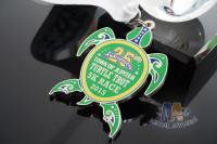 China Custom Imitation Hard Enamel Medal 63.5mm with Sublimated Ribbon Zinc Alloy Die Cast for sale