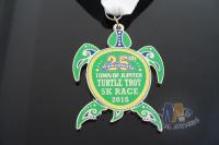 China Custom Imitation Hard Enamel Medal 63.5mm with Sublimated Ribbon Zinc Alloy Die Cast for sale
