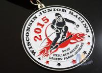 China Custom Sports Medals for Skating Skiing Events 76.2mm Zinc Alloy Die Cast with Soft Enamel for sale