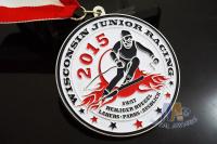 China Custom Sports Medals for Skating Skiing Events 76.2mm Zinc Alloy Die Cast with Soft Enamel for sale