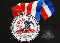 China Custom Sports Medals for Skating Skiing Events 76.2mm Zinc Alloy Die Cast with Soft Enamel for sale