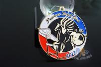 China Custom Metal Racing Medals 76.2mm Zinc Alloy Die Cast Sports Medals with Soft Enamel for sale