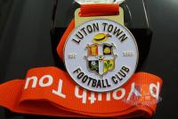 China Custom Zinc Alloy Football Medals Soft Enamel 50mm with Europe Printing Ribbon for sale