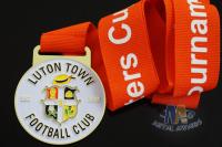 China Custom Zinc Alloy Football Medals Soft Enamel 50mm with Europe Printing Ribbon for sale