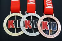 China Custom Spinning Rotating 75mm Metal Award Medals for Marathon 10K Sports Events for sale