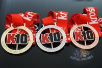 China Custom Spinning Rotating 75mm Metal Award Medals for Marathon 10K Sports Events for sale