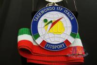 China Custom Sports Medals Soft Enamel Transparent Color for Taekwondo Racing Marathon Swimming 50mm for sale