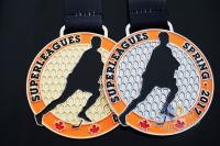 China Custom 10k Sports Medals 76.2mm Zinc Alloy Soft Enamel with Sublimated Ribbon for Hockey Baseball for sale