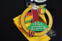 China Custom Running Marathon Medals Bird Design Cut Out Soft Enamel 70mm Zinc Alloy for sale