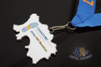 China Custom Soft Enamel Running Medal 65mm for 5K 10K Marathon Sports Events for sale