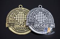 China Custom 2D Diecast Zinc Alloy Medals 45mm for Marathon 5K Race Sports Awards for sale
