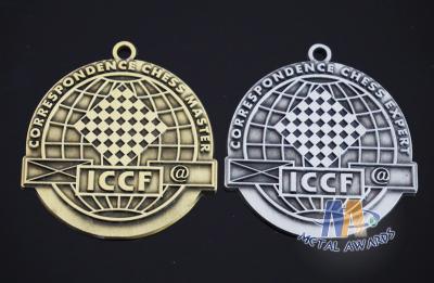China Custom 2D Diecast Zinc Alloy Medals 45mm for Marathon 5K Race Sports Awards for sale