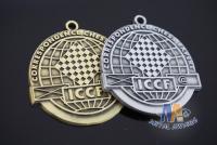 China Custom 2D Diecast Zinc Alloy Medals 45mm for Marathon 5K Race Sports Awards for sale
