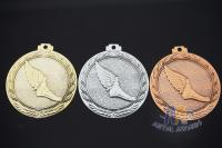 China 3d Effect Custom Engraved Medals With Antique Gold Silver Copper Plating for sale