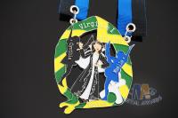 China Custom Silver Plating Metal Medallions 100mm Die Cast Carnival Medals with Ribbon for sale
