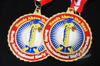 China Custom Zinc Alloy Hard Enamel Sports Medals 63.5mm Die Cast Award Medallion for sale