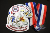 China Custom Zinc Alloy Die Cast Medals 100mm with Soft Enamel and Ribbon for Sports Awards for sale