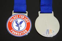 China Custom Die Cast Football Sports Medals 60mm Soft Enamel Imitation Hard Enamel with Ribbon for sale