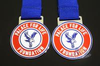 China Custom Die Cast Football Sports Medals 60mm Soft Enamel Imitation Hard Enamel with Ribbon for sale