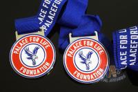 China Custom Die Cast Football Sports Medals 60mm Soft Enamel Imitation Hard Enamel with Ribbon for sale
