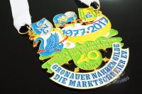China Custom Sports Enamel Award Medallions 80mm Zinc Alloy Die Cast with Cut Out Effect for sale
