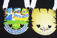 China Custom Sports Enamel Award Medallions 80mm Zinc Alloy Die Cast with Cut Out Effect for sale